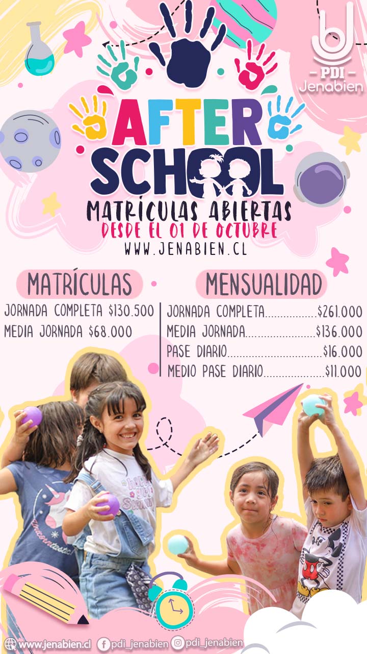 ¡Ya comenzaron las inscripciones para el After School 2025! - Jenabien